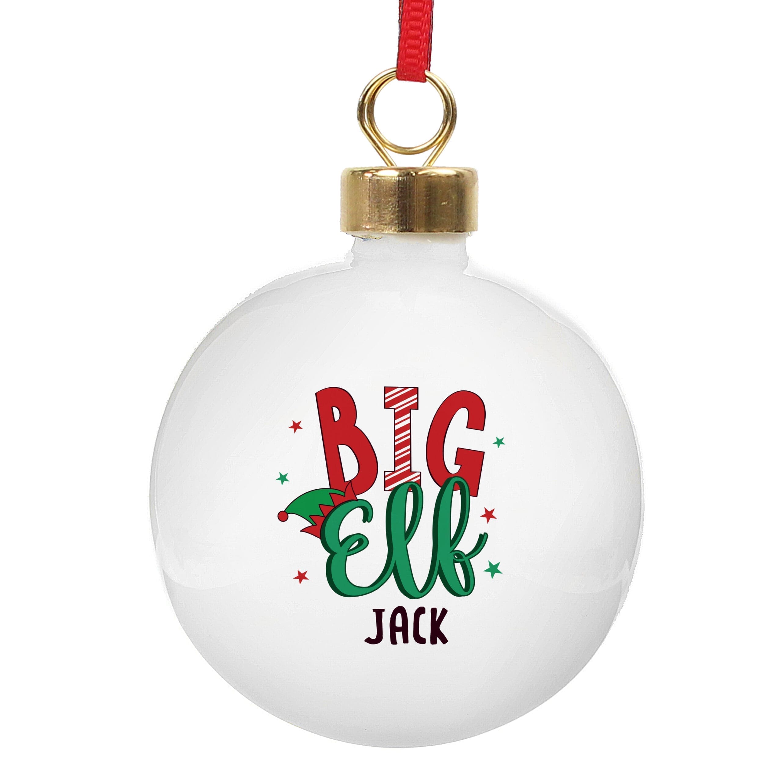 Personalised Big Elf Bauble - ForYou.ie