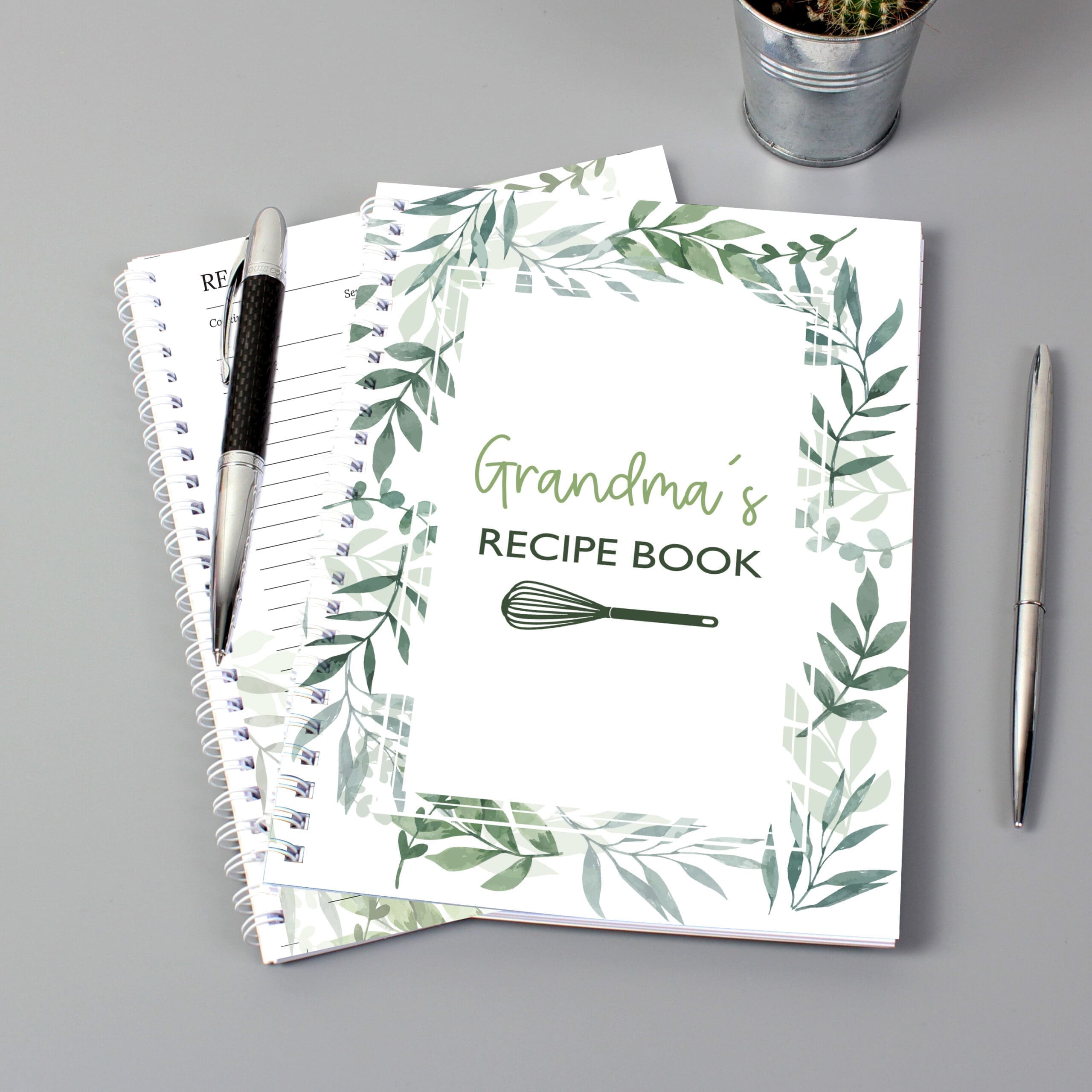 Personalised Botanical A5 Recipe Book Journal - ForYou.ie