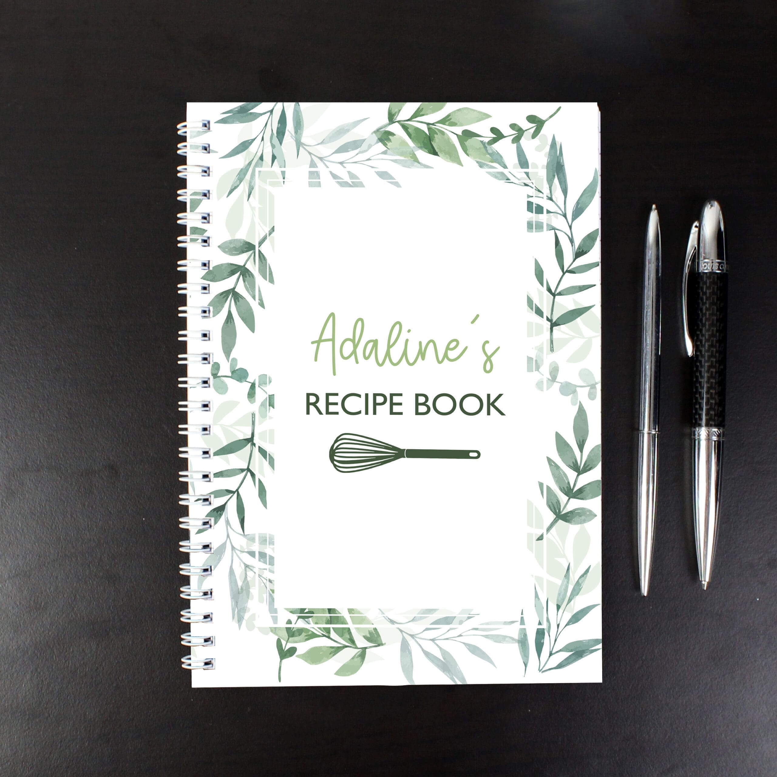 Personalised Botanical A5 Recipe Book Journal - ForYou.ie