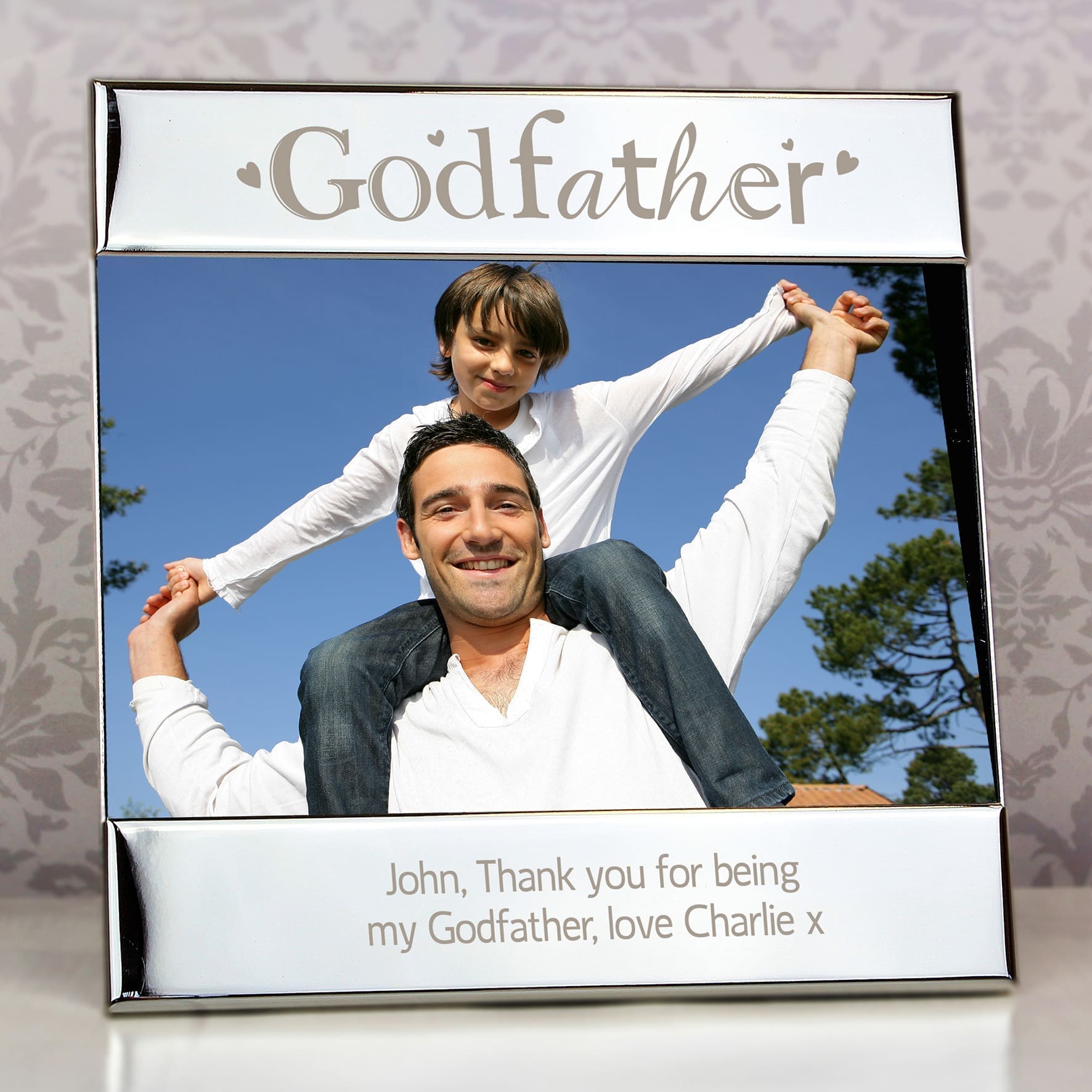 Personalised Silver Godfather 6x4 Photo Frame - ForYou.ie