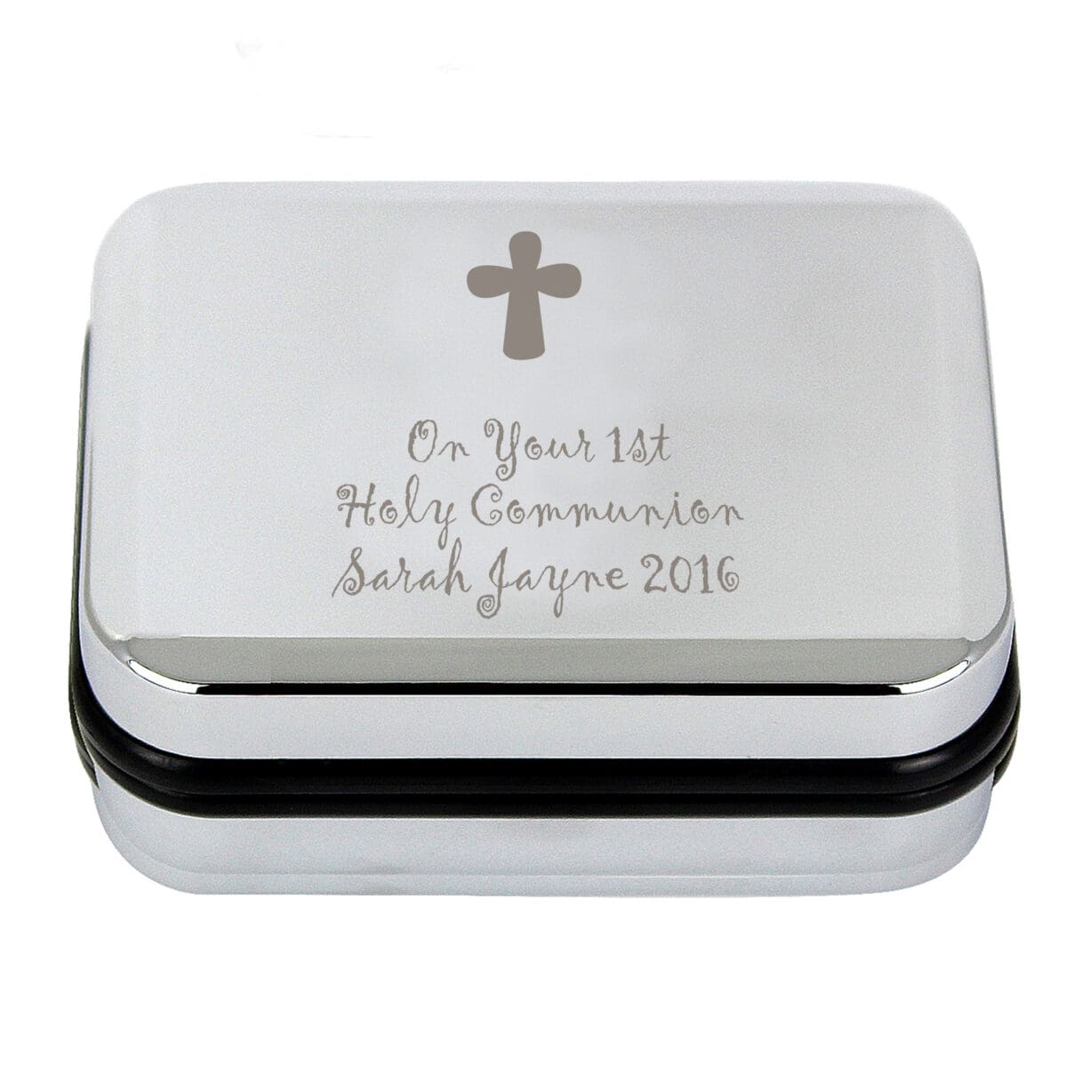 Personalised Gold Cross Trinket Box - Ideal For Rosary Beads - ForYou.ie