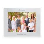 Personalised Silver 5x7 Landscape Photo Frame - ForYou.ie