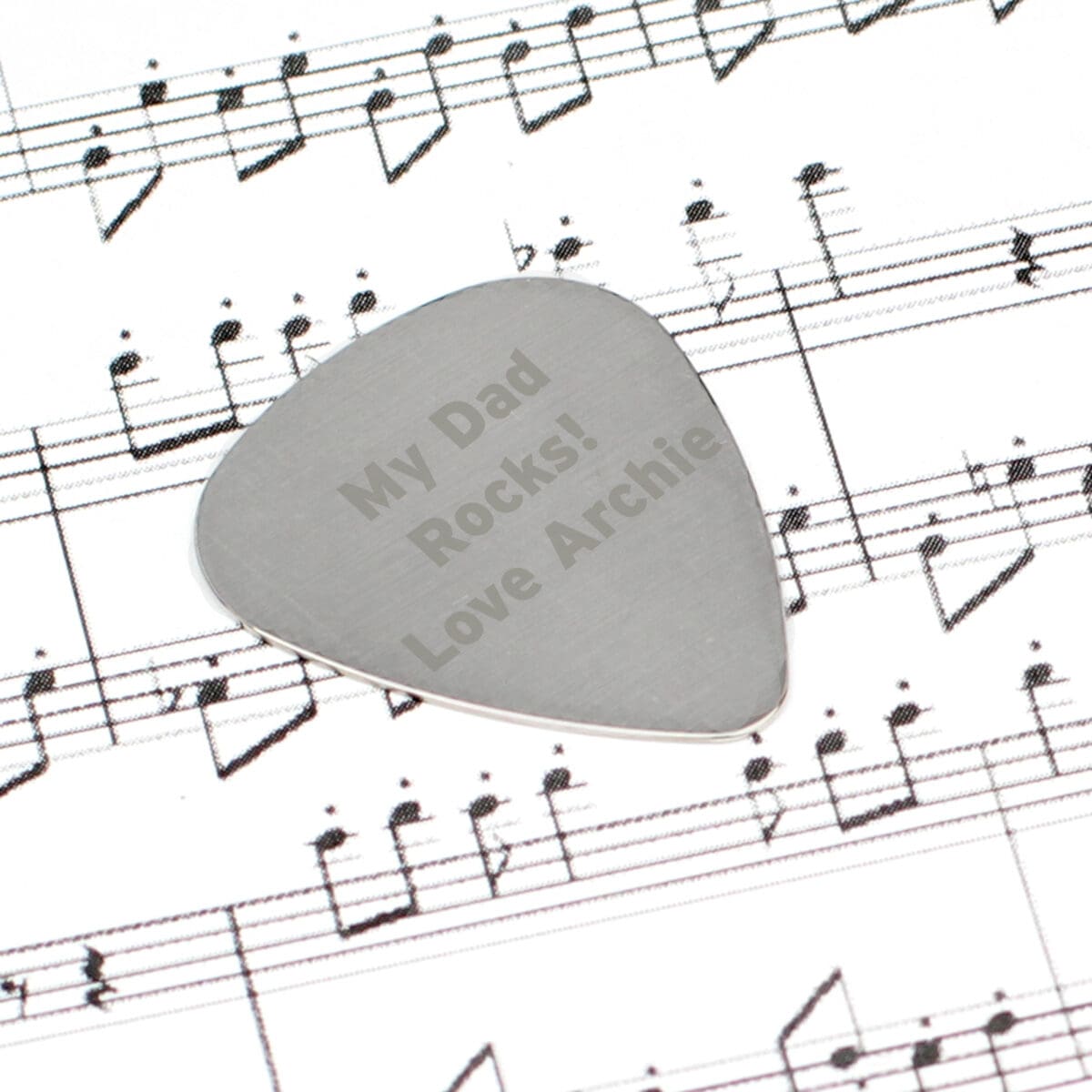 Personalised Silver Plectrum - ForYou.ie