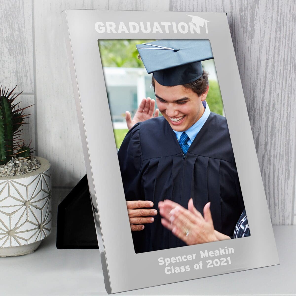 Personalised Graduation 5x7 Silver Photo Frame - ForYou.ie
