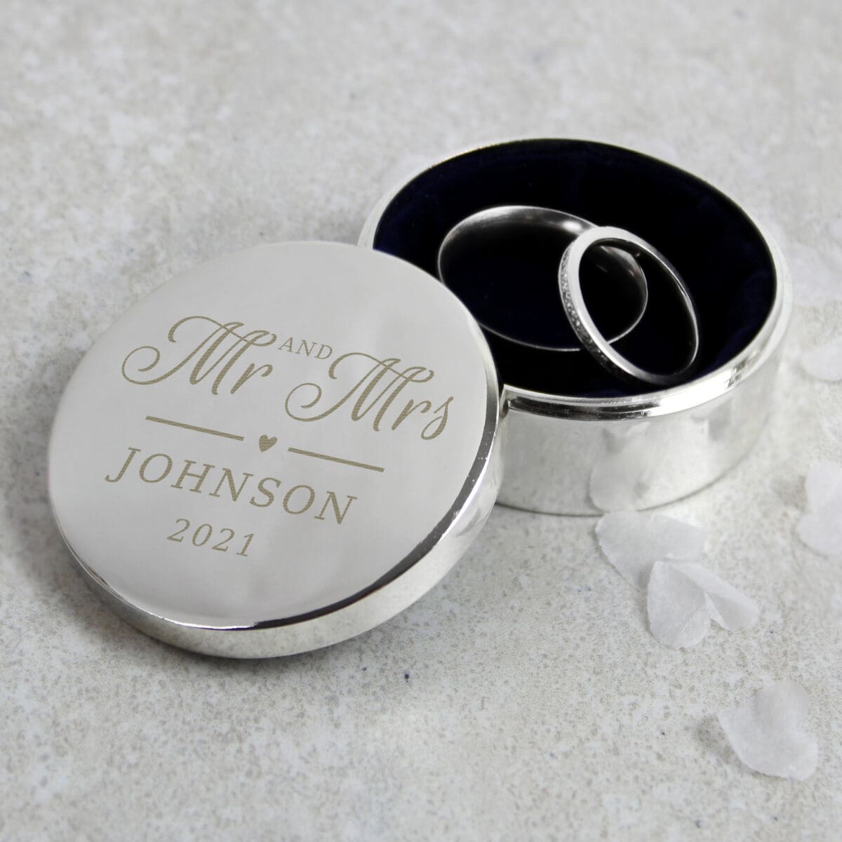 Personalised Mr & Mrs Ring Box - ForYou.ie