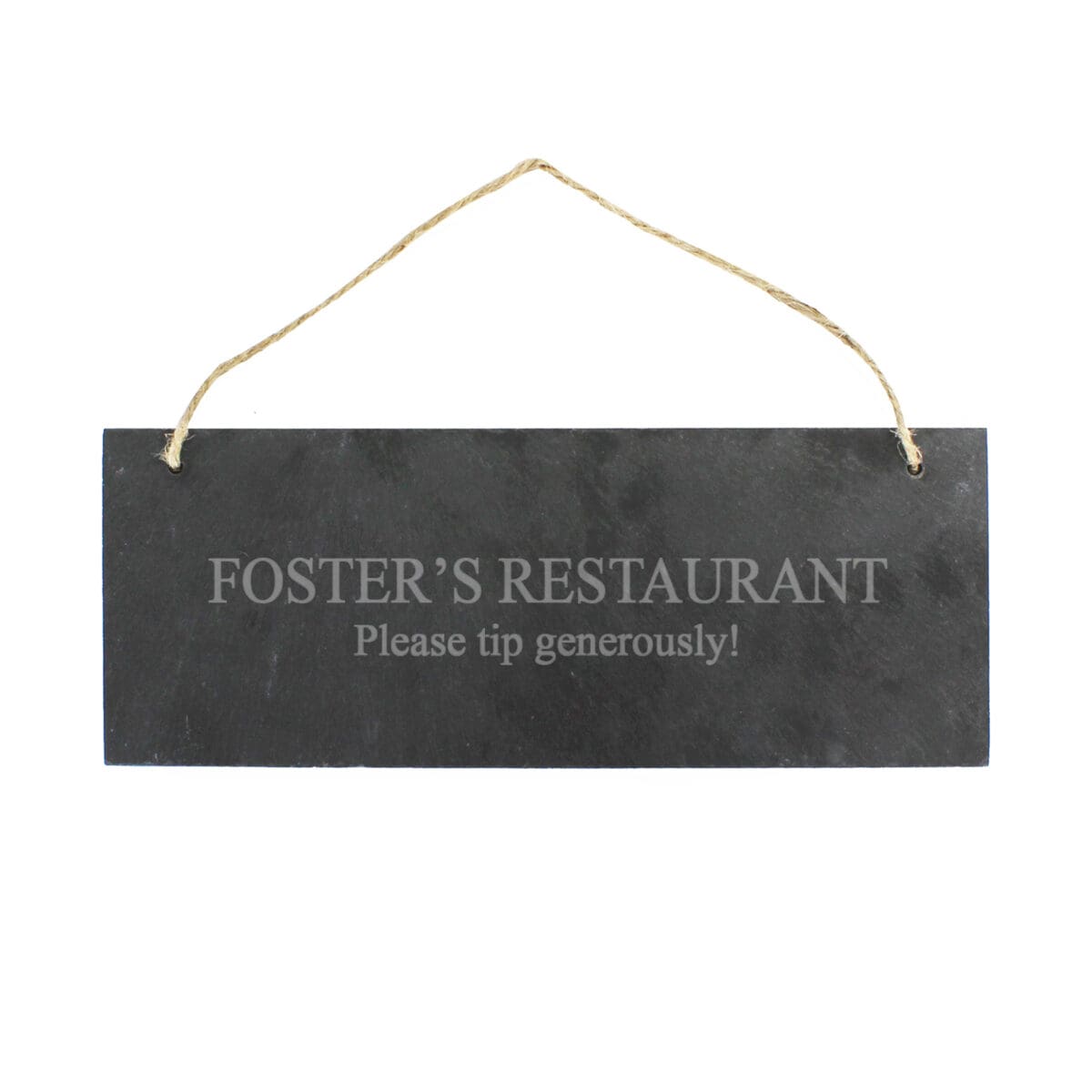 Personalised Engraved Hanging Slate Plaque - ForYou.ie