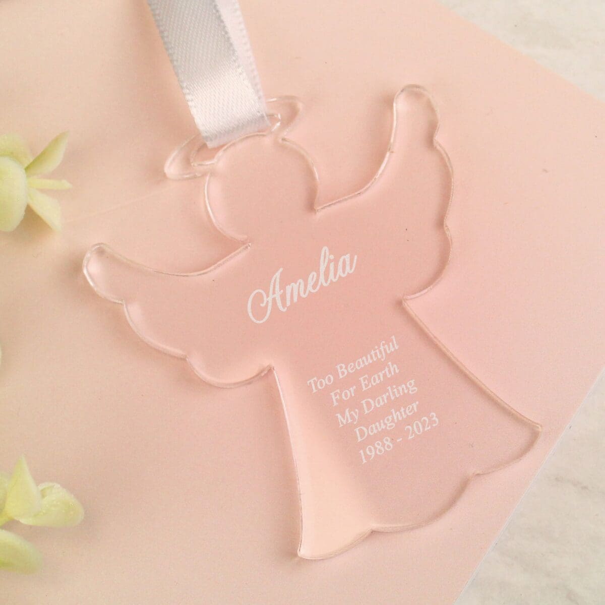 Personalised Acrylic Angel Decoration - ForYou.ie