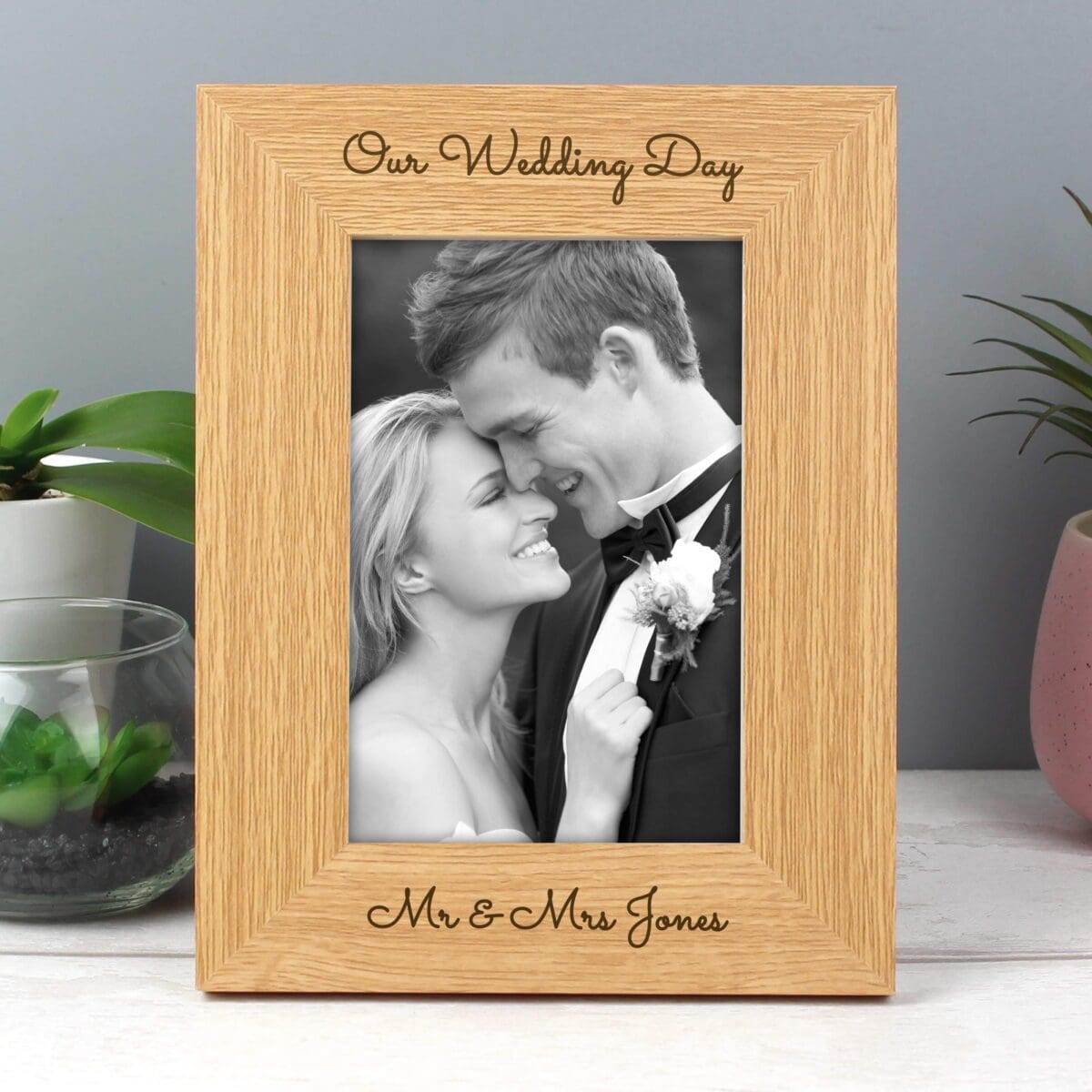 Personalised Free Text 6x4 Wooden Photo Frame - ForYou.ie