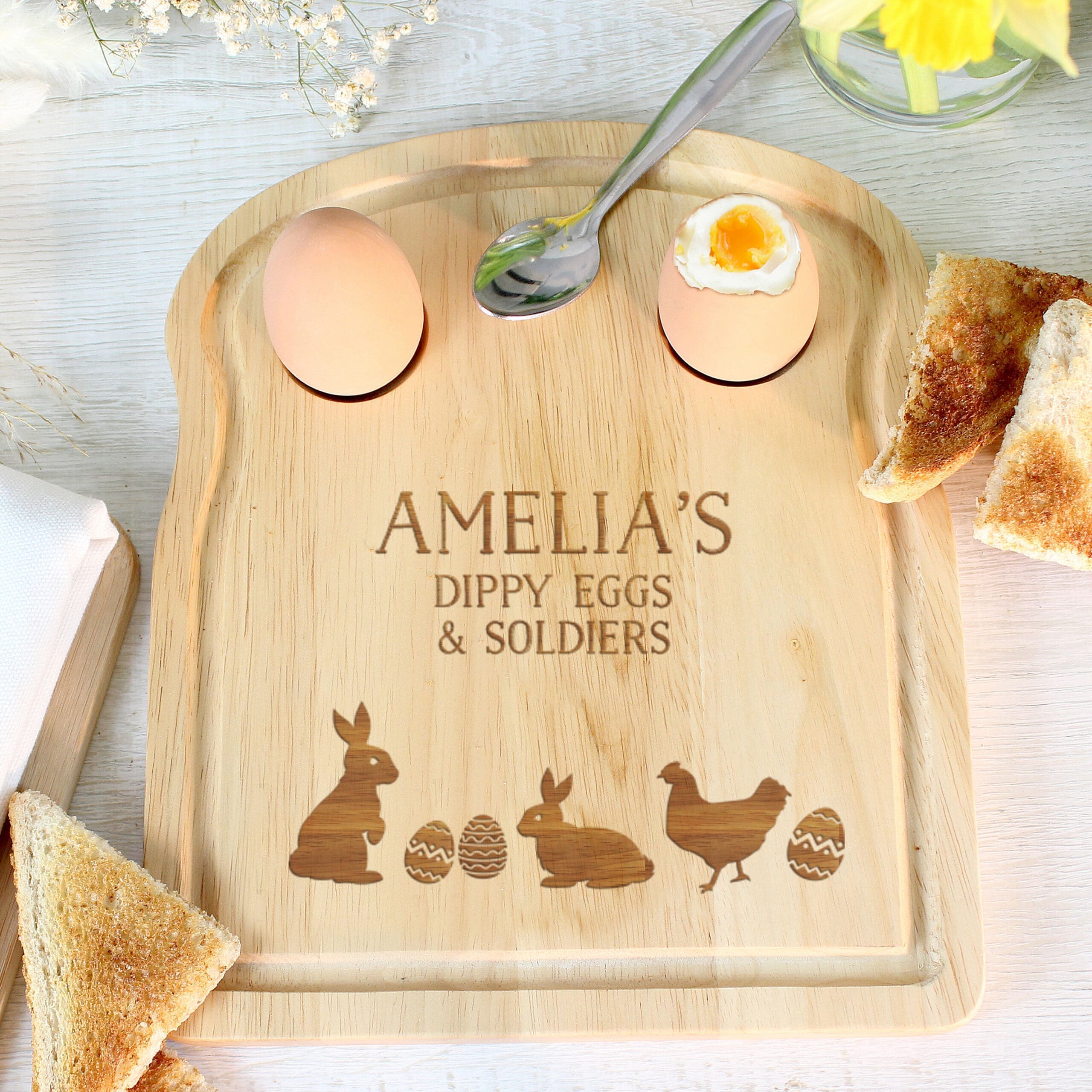Personalised Spring Egg & Toast Board - ForYou.ie