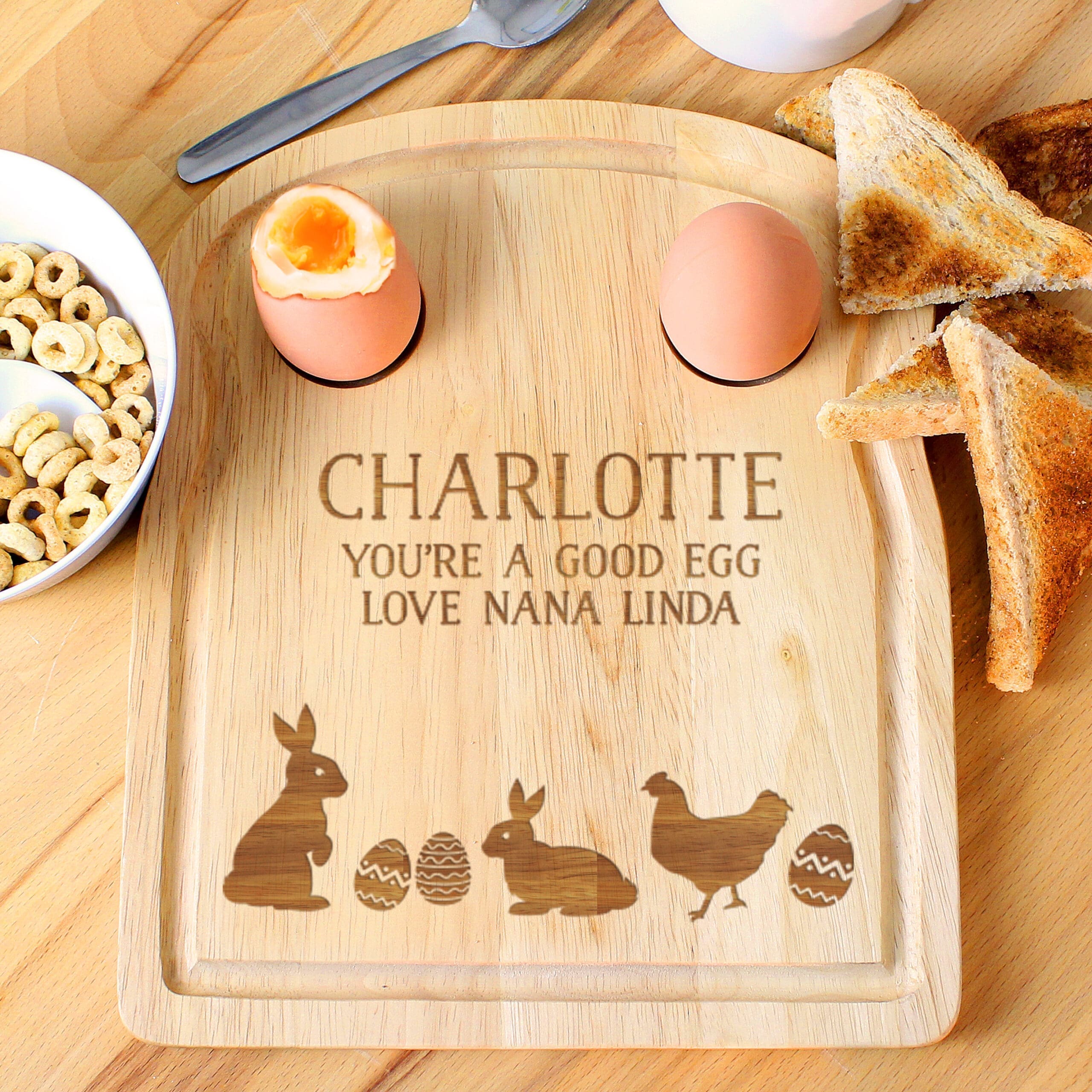 Personalised Spring Egg & Toast Board - ForYou.ie
