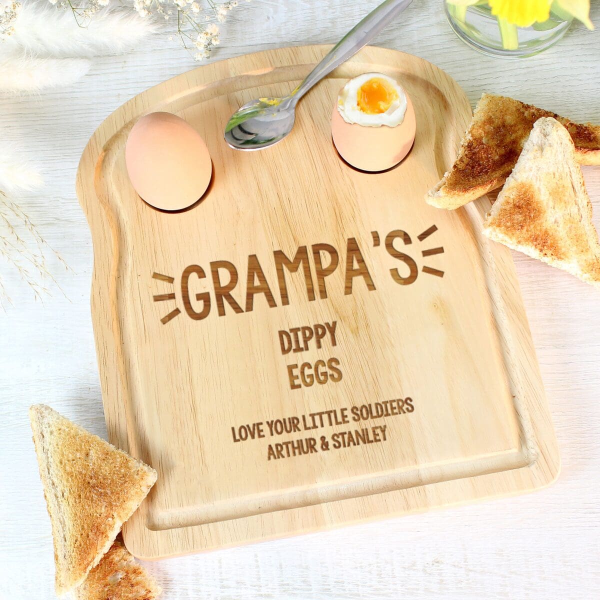Personalised Free Text Egg & Toast Board - ForYou.ie