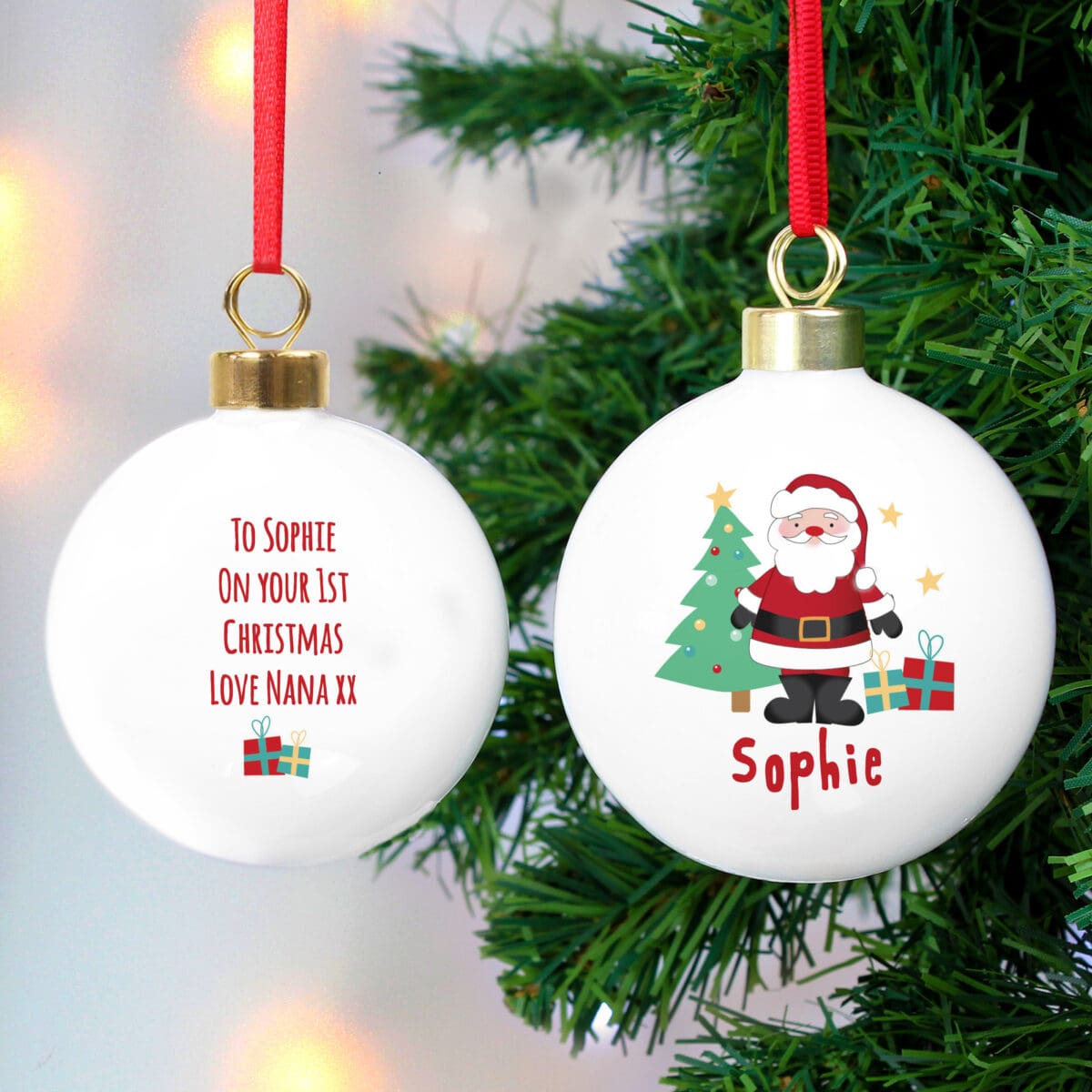 Personalised Santa Bauble - ForYou.ie
