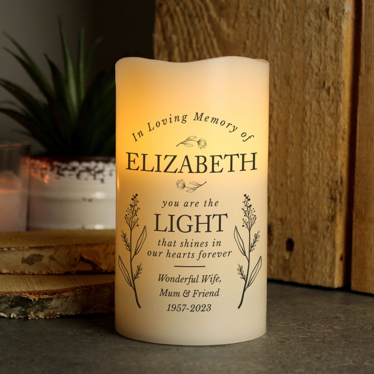 Personalised In Loving Memory LED Candle - ForYou.ie