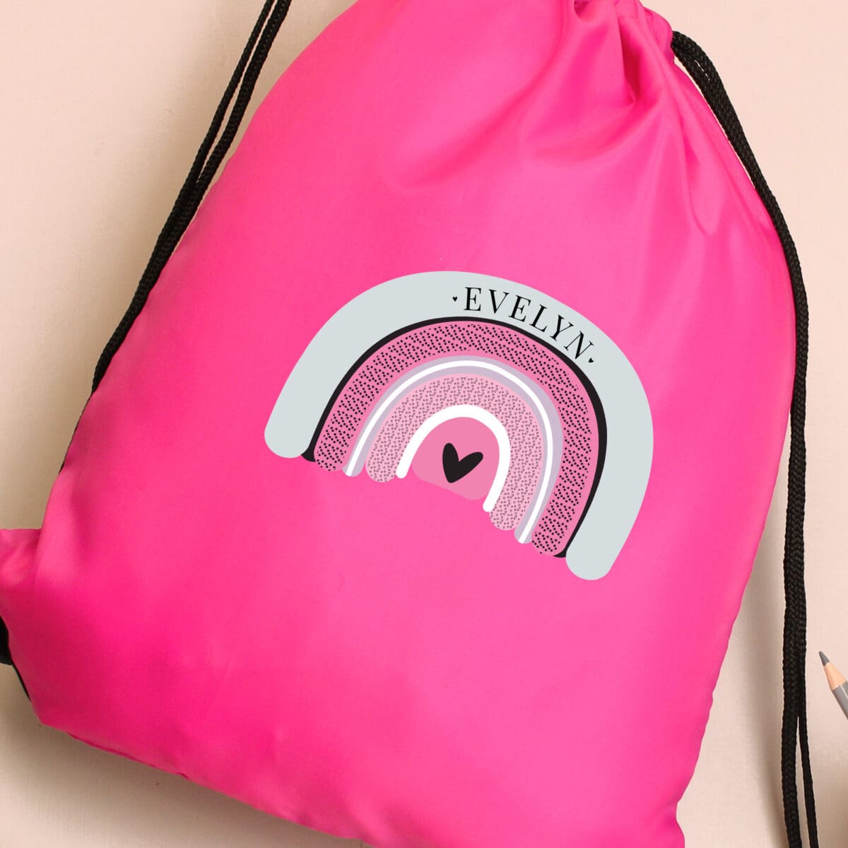 Personalised Rainbow Pink Kit Bag - ForYou.ie