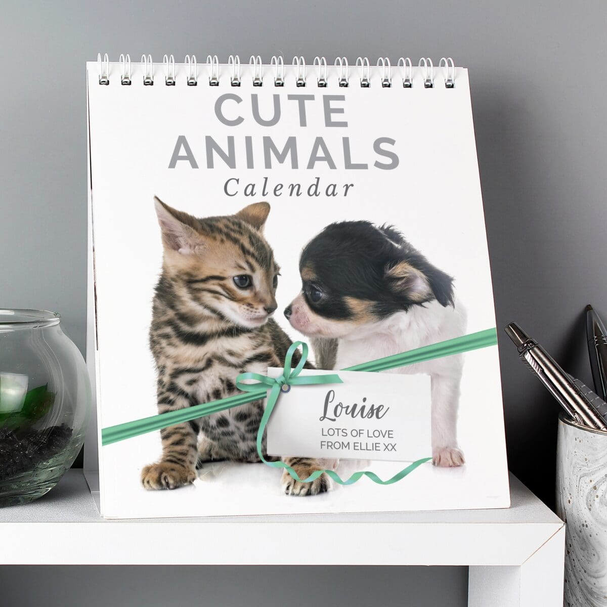 Personalised Cute Animals Desk Calendar - ForYou.ie