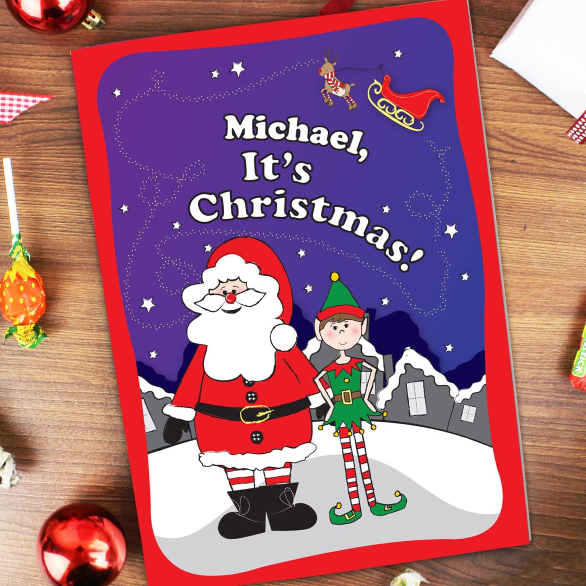 Personalised Its Christmas Elf Story Book - ForYou.ie