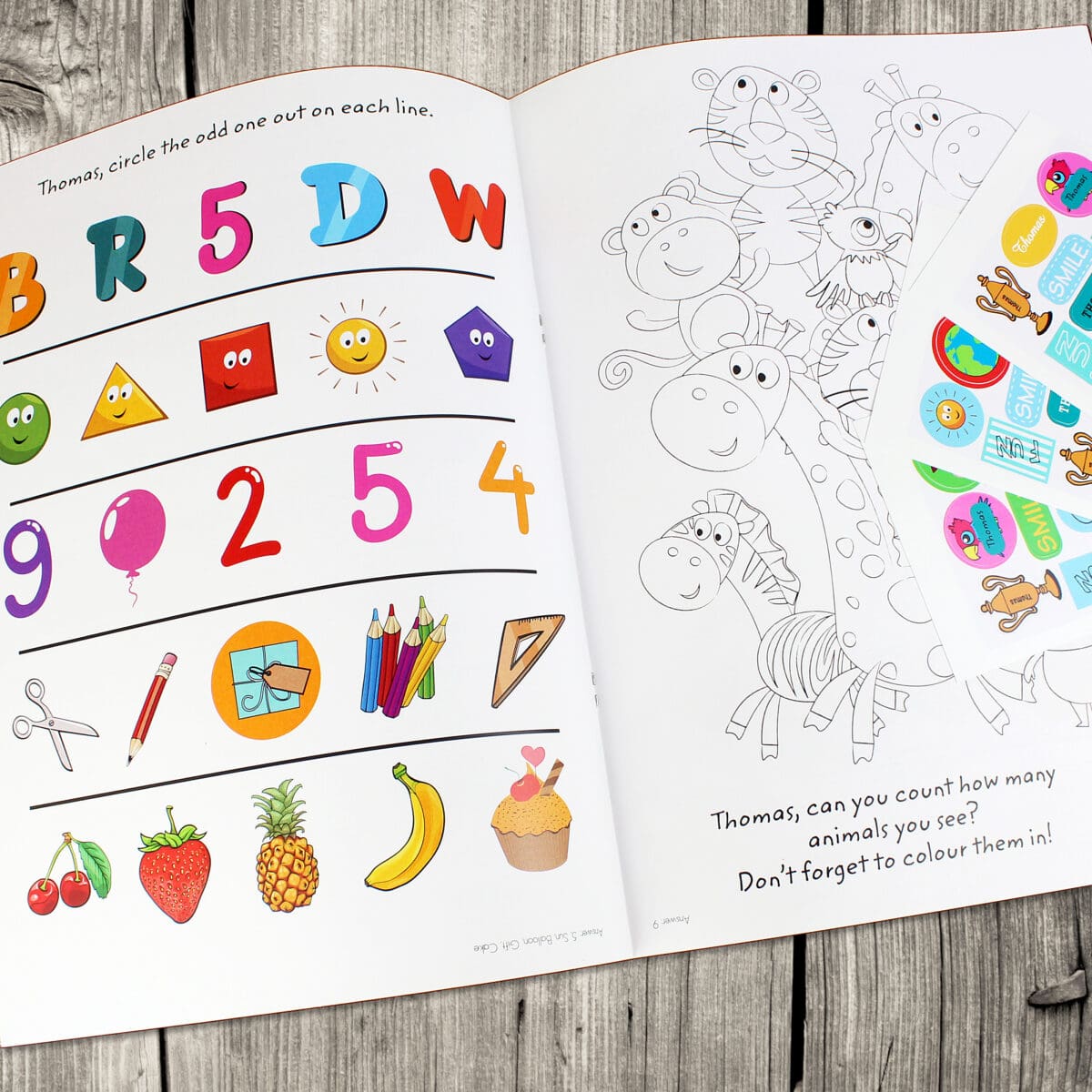 Personalised Activity Book with Stickers - ForYou.ie