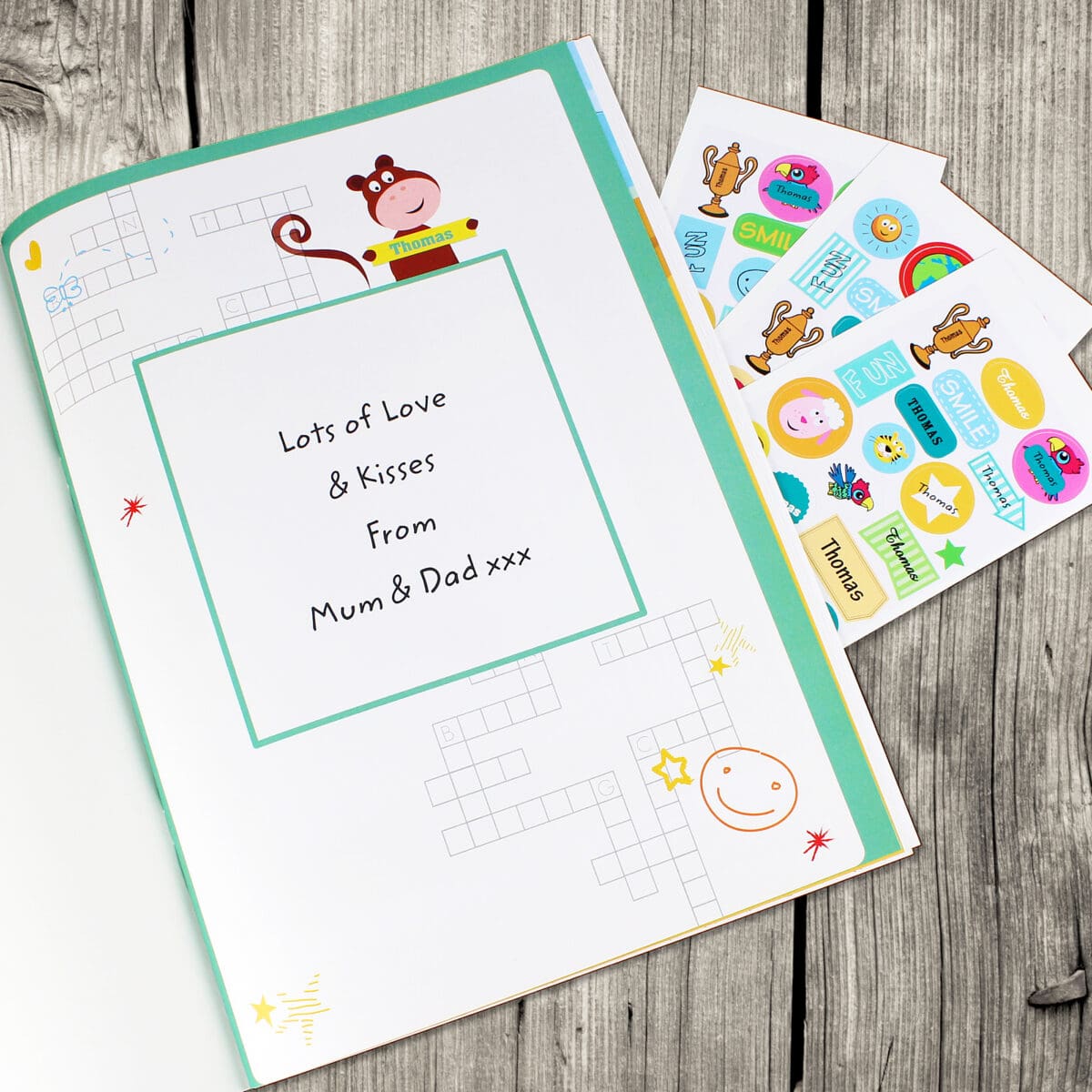 Personalised Activity Book with Stickers - ForYou.ie