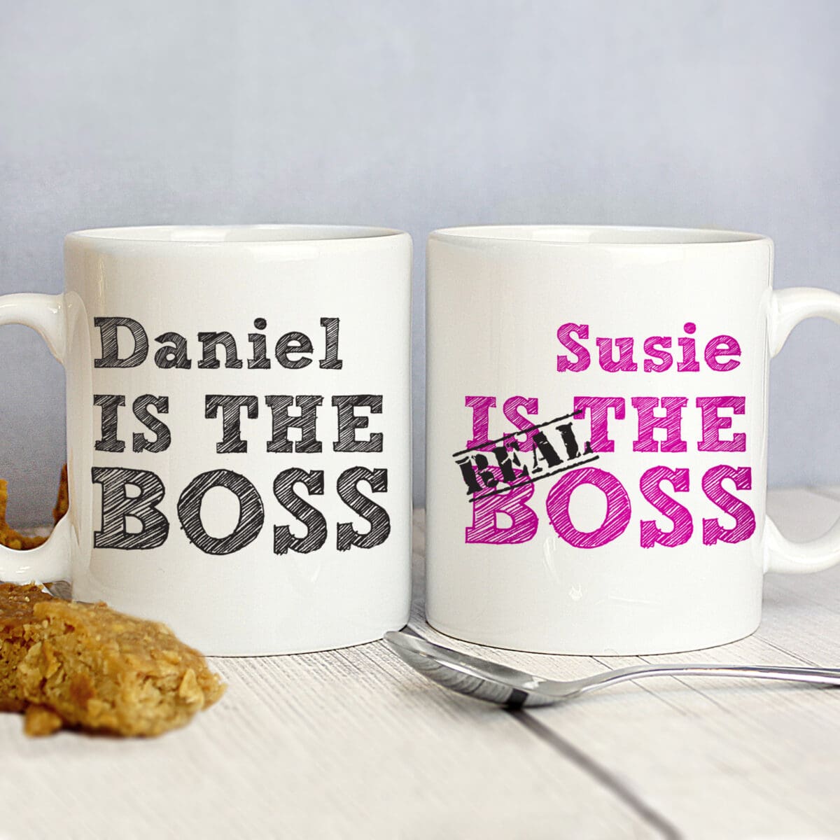 Personalised The Real Boss Mug Set - ForYou.ie