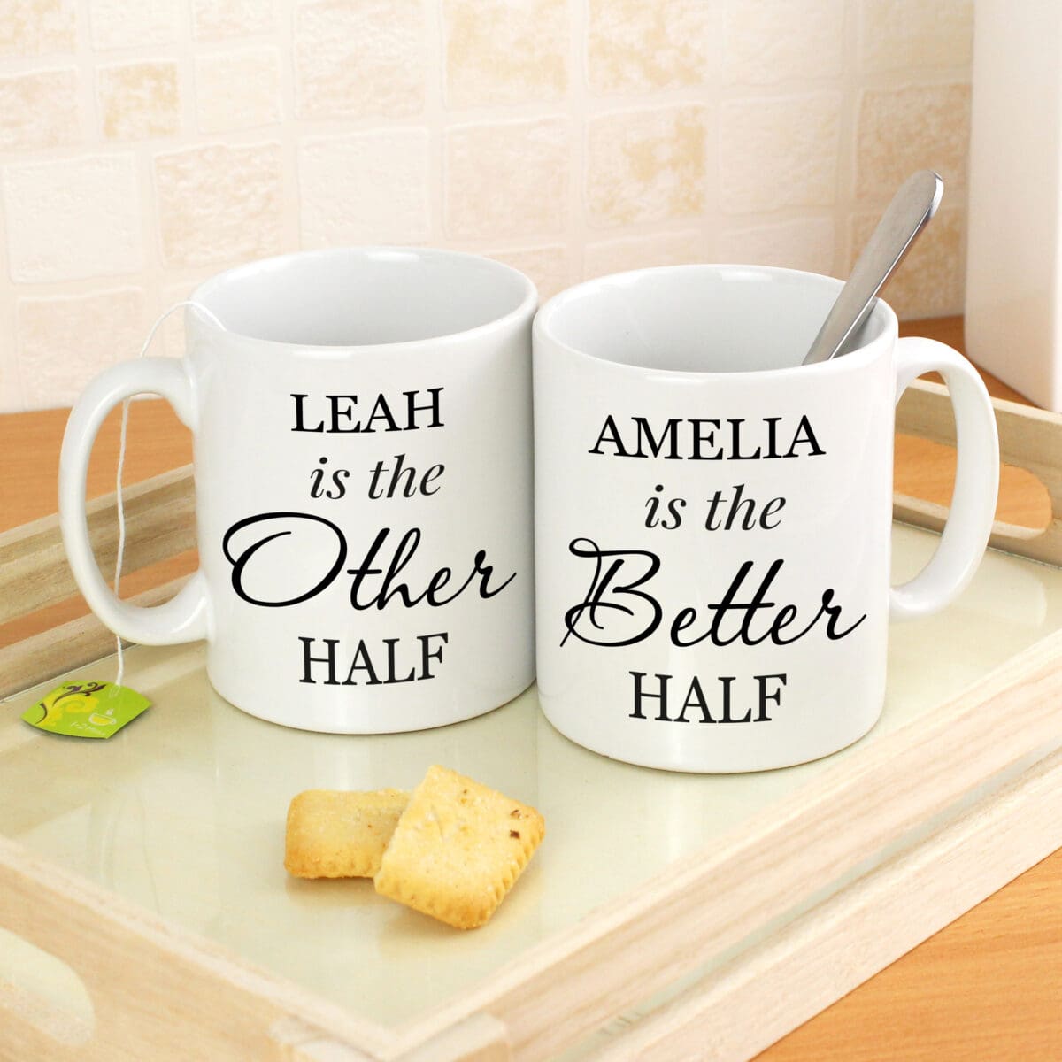 Personalised Other Half and Better Half Mug Set - ForYou.ie