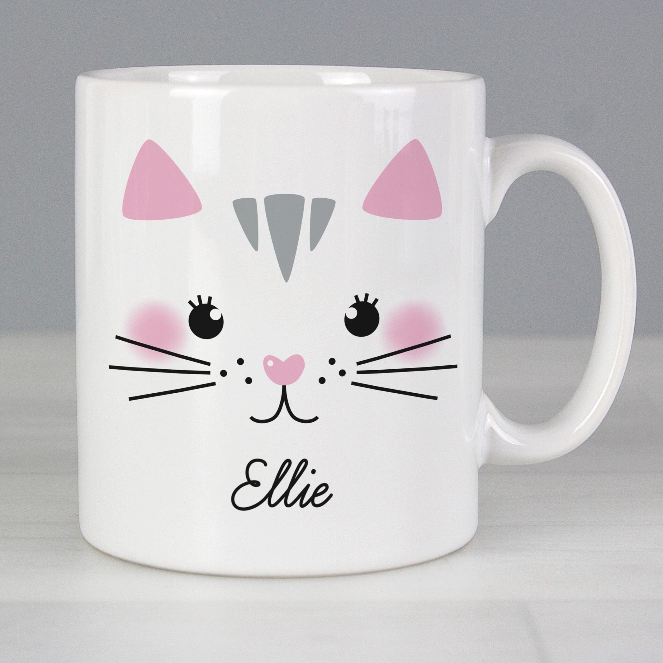 Personalised Cute Cat Face Mug - ForYou.ie