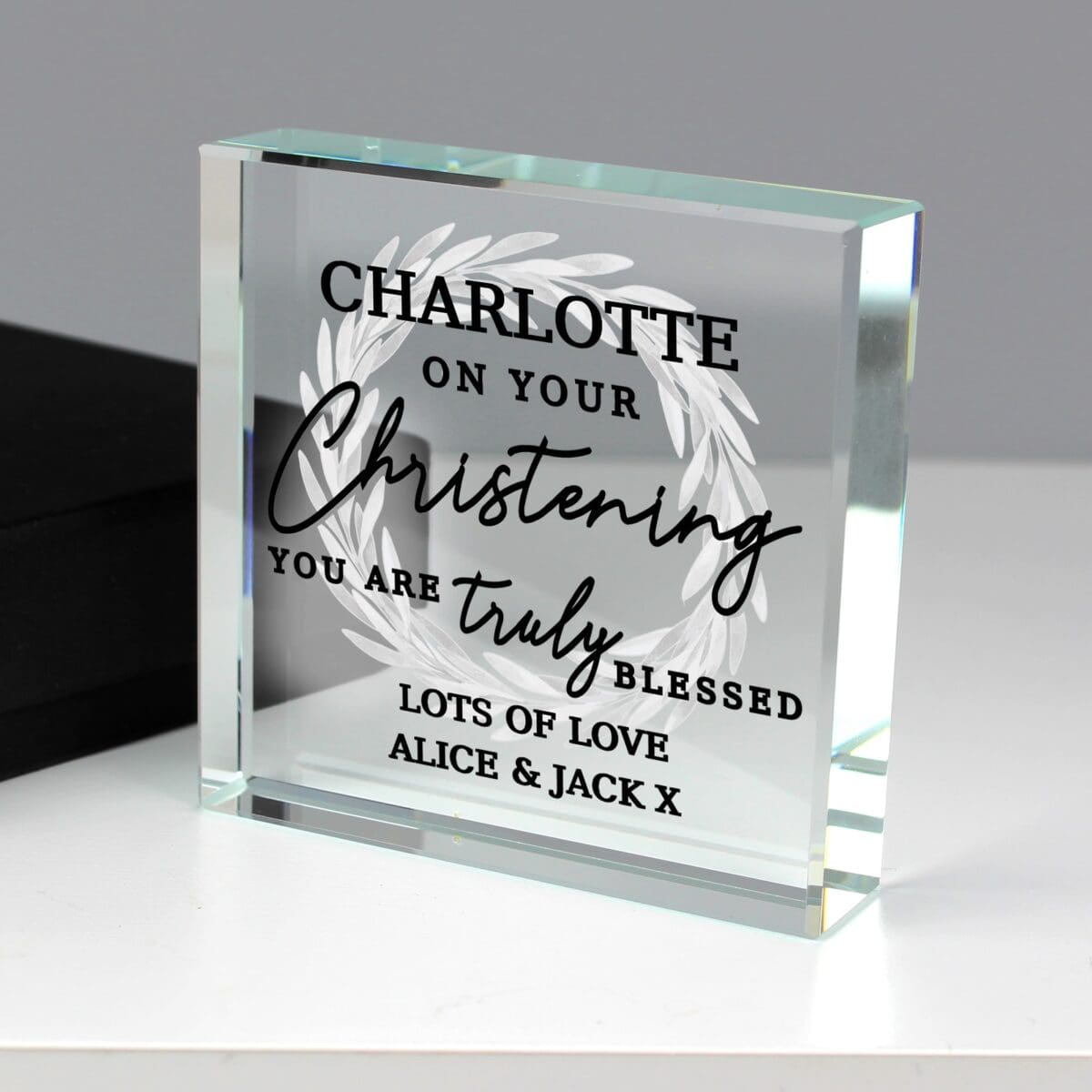 Personalised 'Truly Blessed' Crystal Token - ForYou.ie