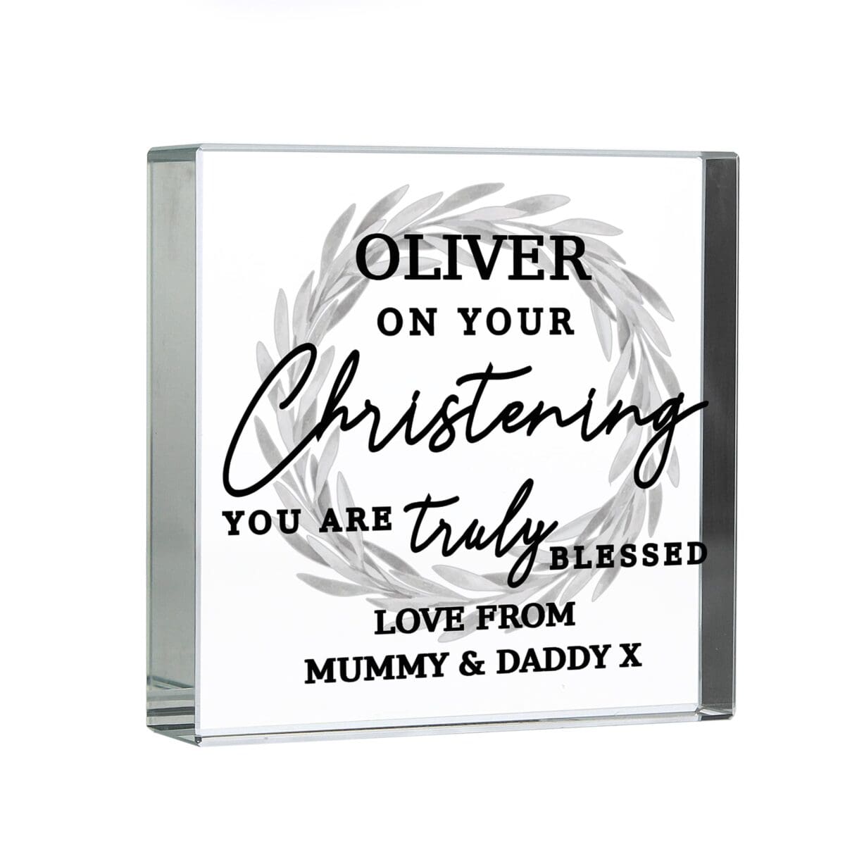 Personalised 'Truly Blessed' Crystal Token - ForYou.ie