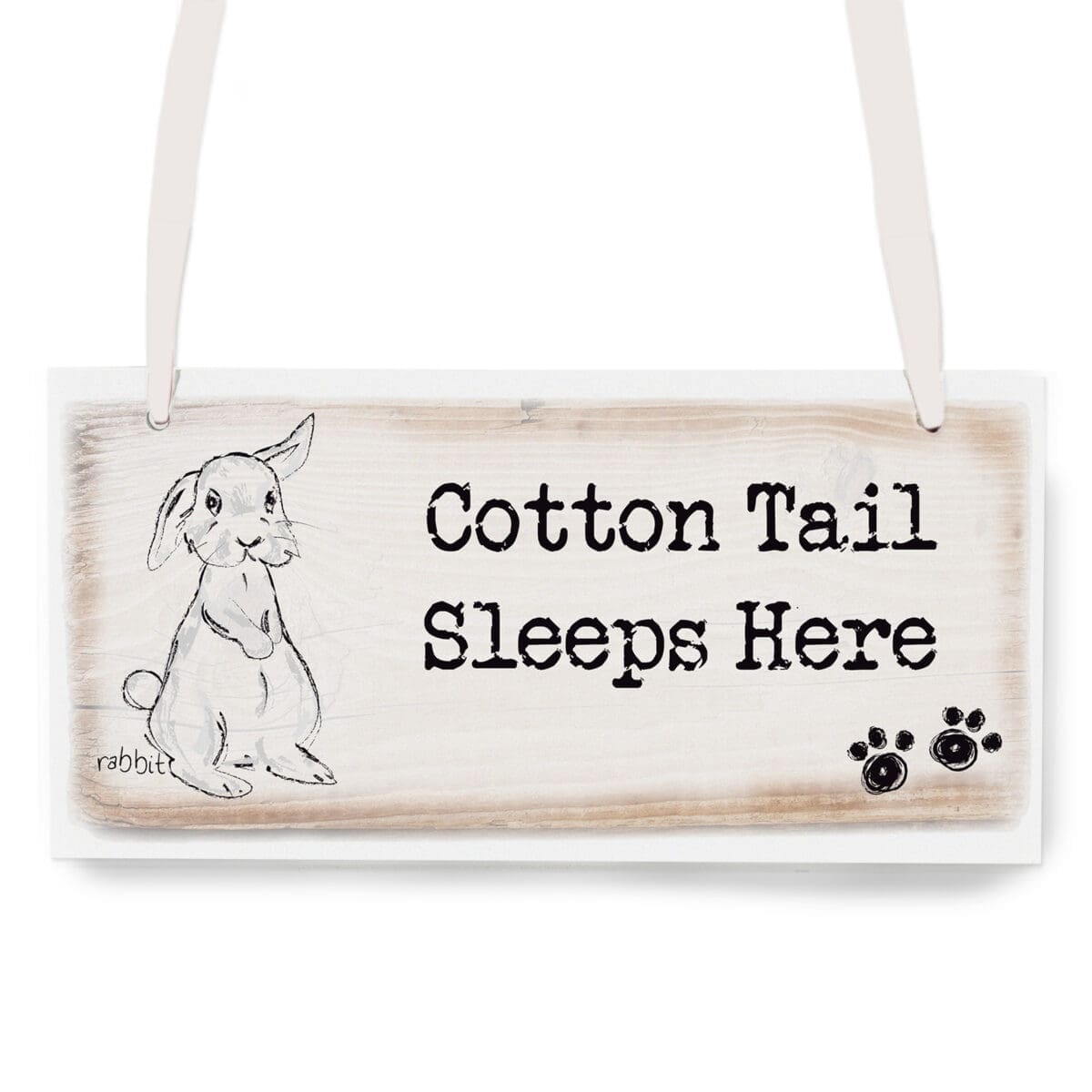 Personalised Rabbit Wooden Sign - ForYou.ie