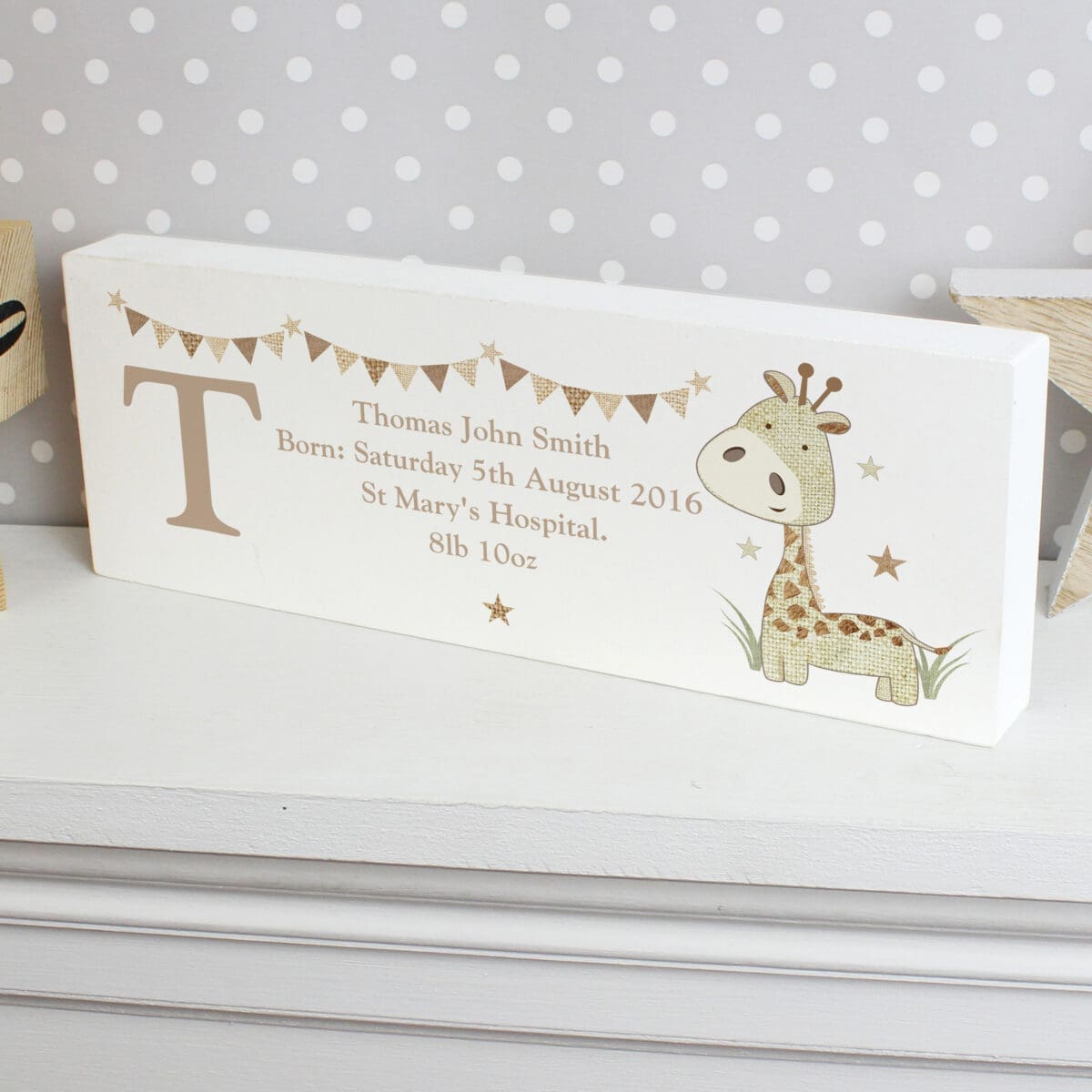 Personalised Hessian Elephant Cream Luggage Tag - ForYou.ie