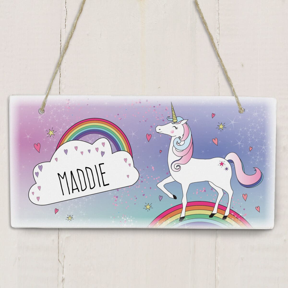 Personalised Unicorn Wooden Sign - ForYou.ie