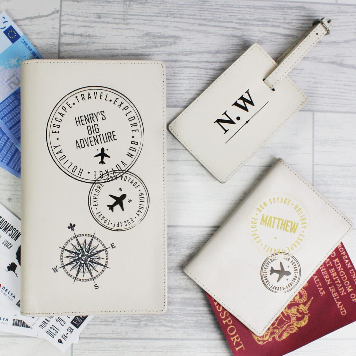 Personalised Stamp Travel Document Holder - ForYou.ie