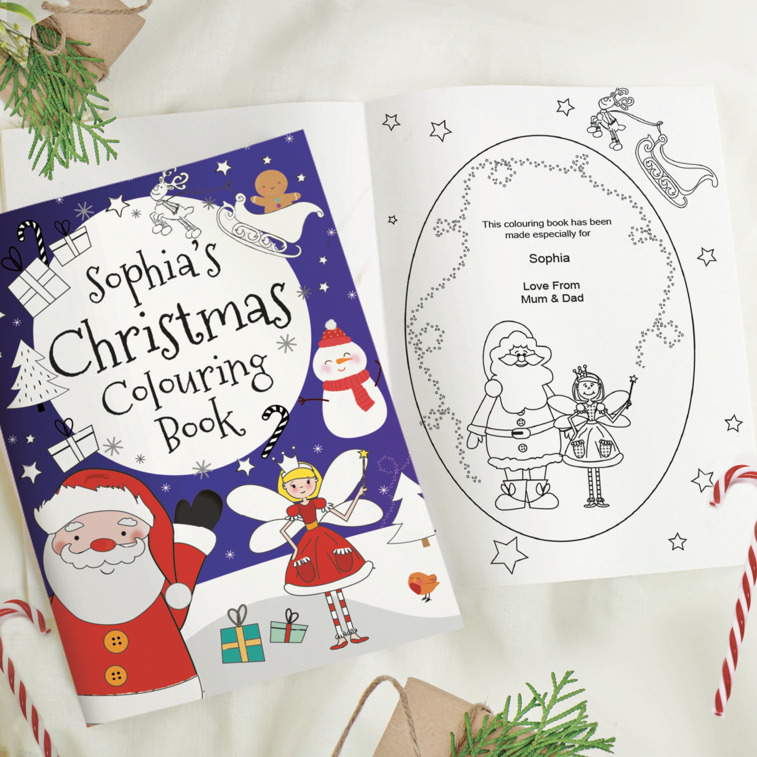 Personalised 'It's Christmas' Fairy Colouring Book - ForYou.ie