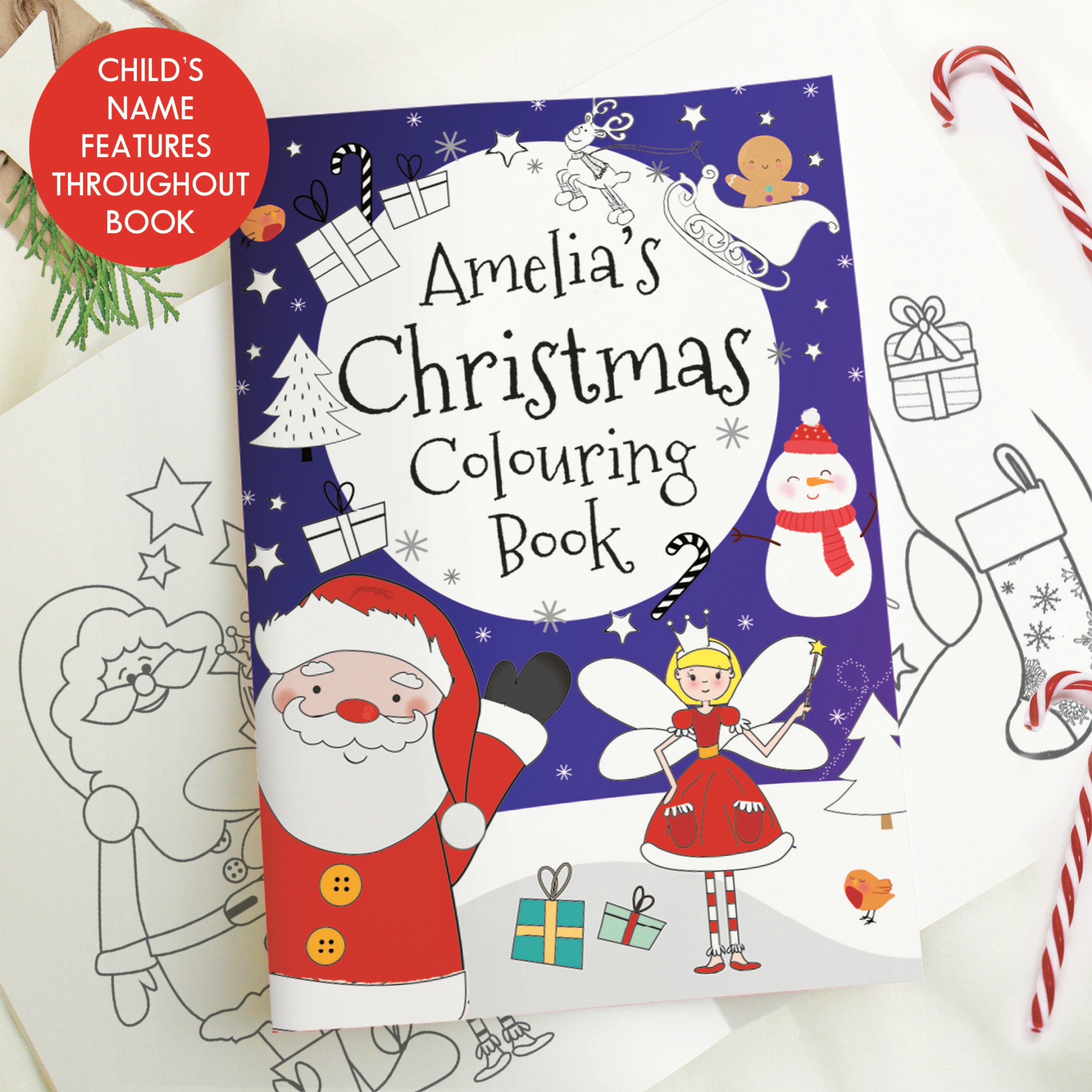 Personalised 'It's Christmas' Fairy Colouring Book - ForYou.ie