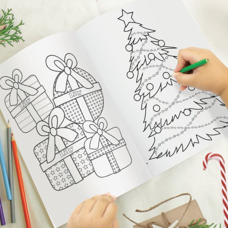 Personalised 'It's Christmas' Fairy Colouring Book - ForYou.ie