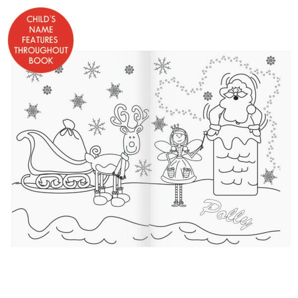 Personalised 'It's Christmas' Fairy Colouring Book - ForYou.ie