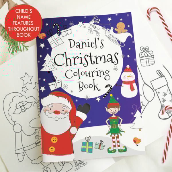 Personalised Its Christmas Elf Colouring Book - ForYou.ie