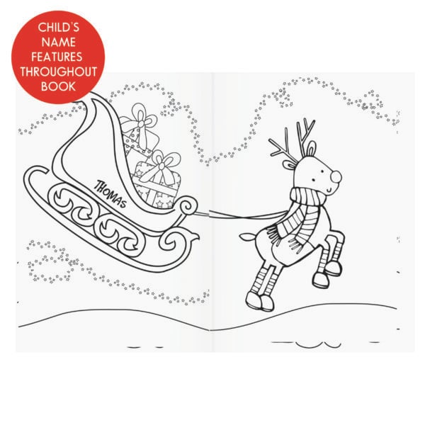 Personalised Its Christmas Elf Colouring Book - ForYou.ie