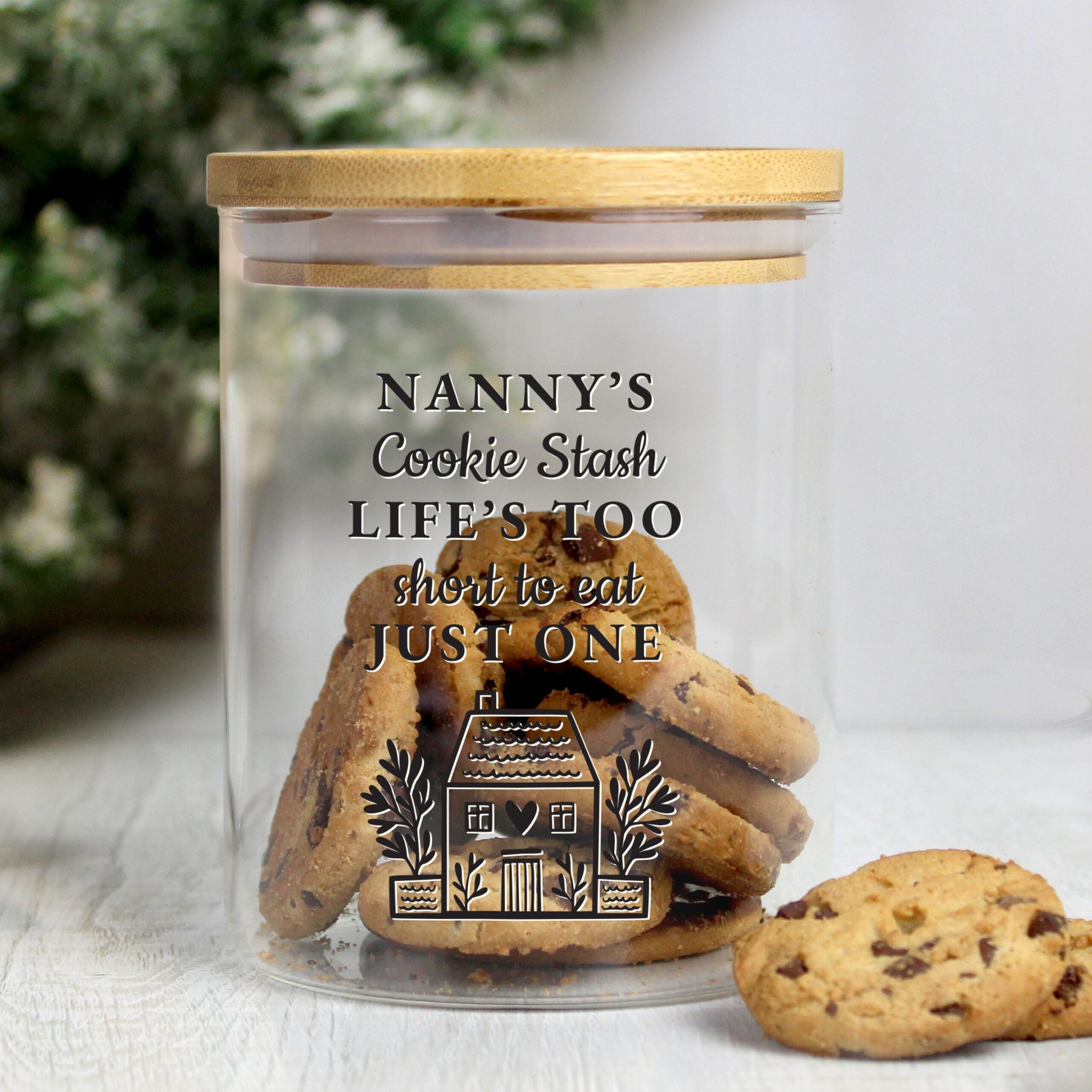 Personalised Home Glass Storage Jar - ForYou.ie