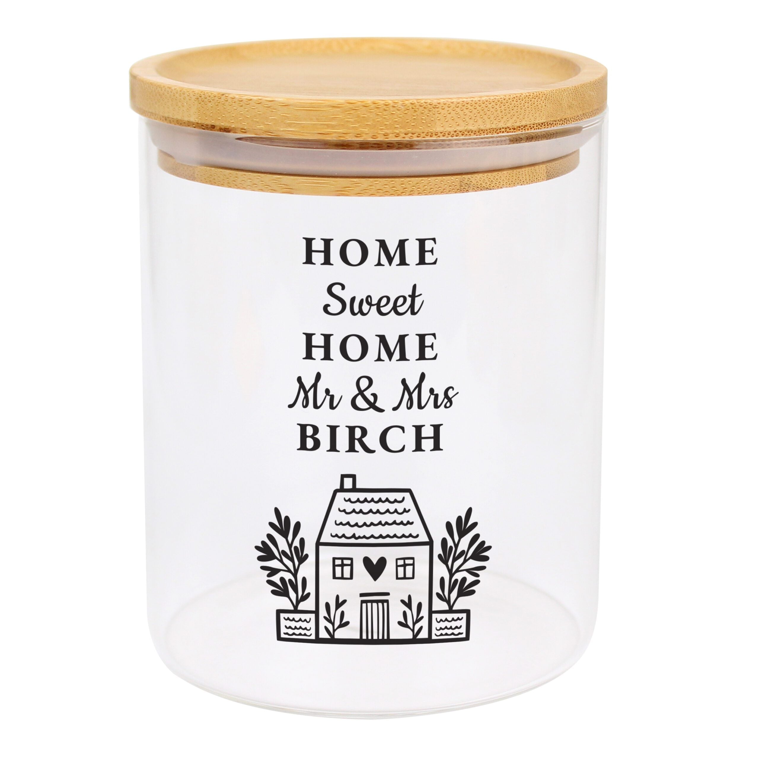 Personalised Home Glass Storage Jar - ForYou.ie