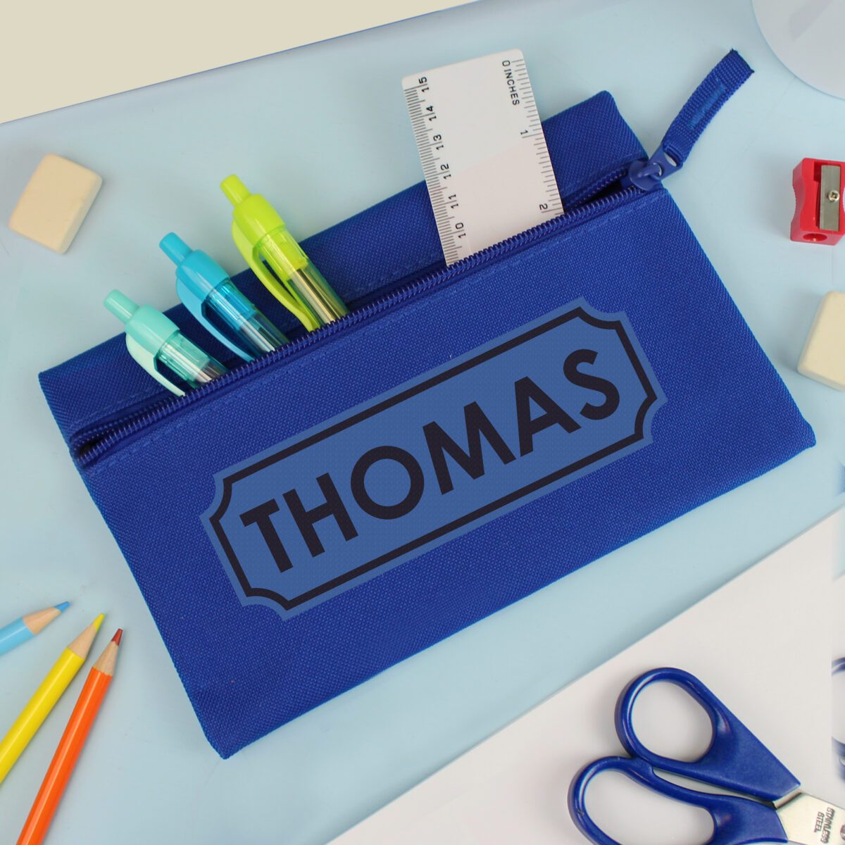 Personalised Blue Pencil Case - ForYou.ie