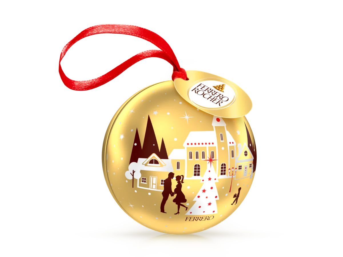 Ferrero Rocher Tin Bauble Ornament - ForYou.ie