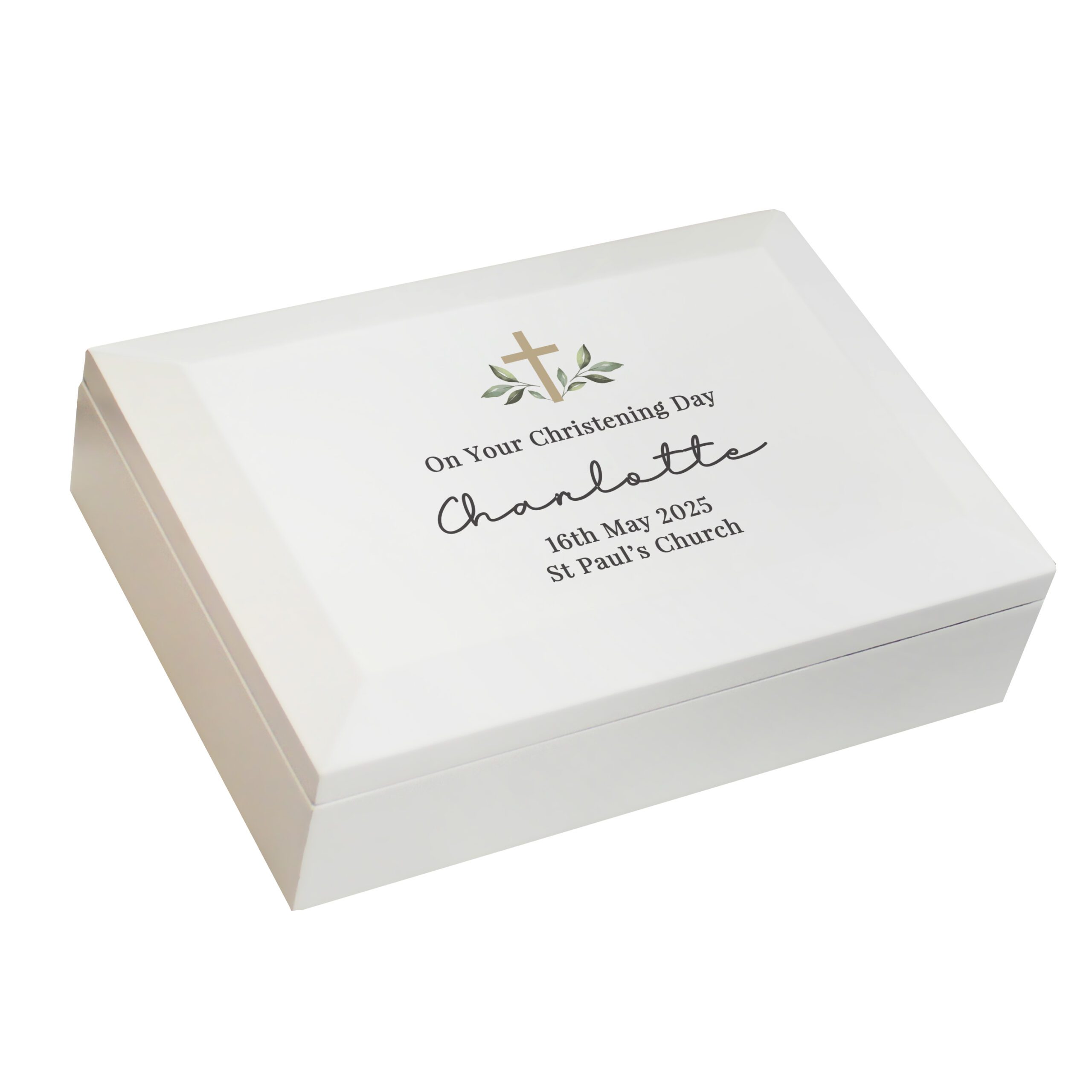 Personalised Holy Communion Wooden Jewellery Box - ForYou.ie