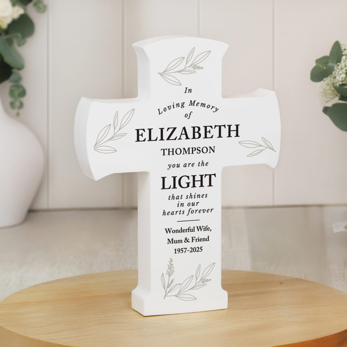 Personalised In Loving Memory Cross Ornament - ForYou.ie